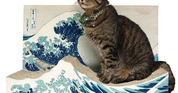 Give your cat culture and class with a beautiful ukiyo-e painting that ...