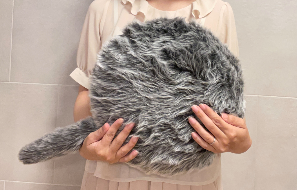 We adopted a furry, cuddly, tailed cat cushion to keep us company at ...