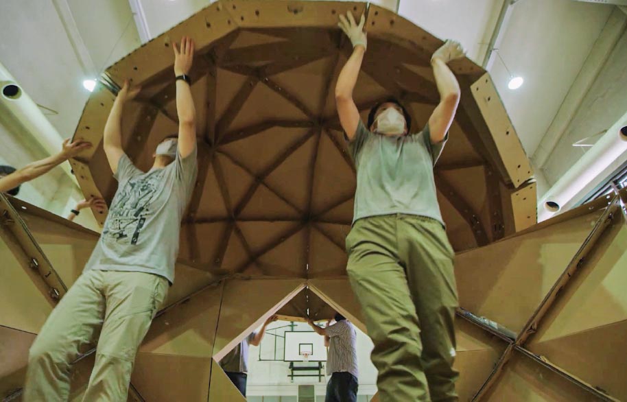 Japanese company makes durable cardboard camping domes that are ...