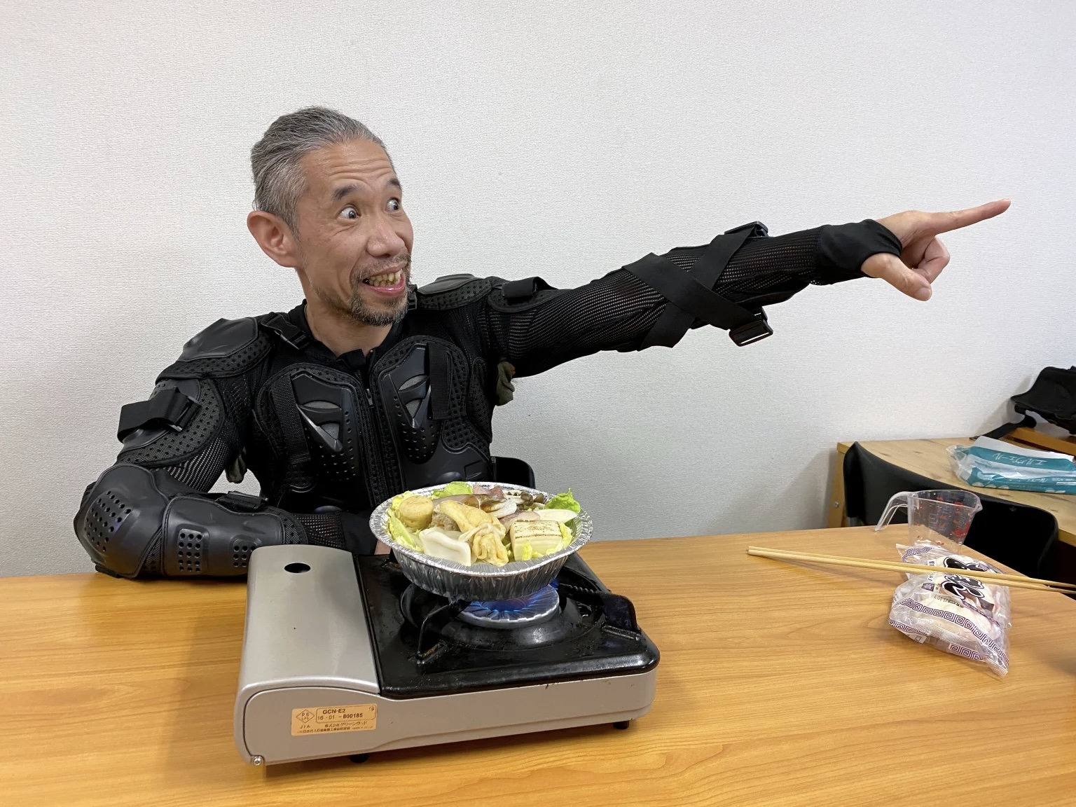 Mr. Sato enjoys the good Life and loads up on food to get loaded with ...