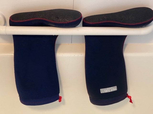 We dip our feet into a Japanese onsen…inside footbath boots ...