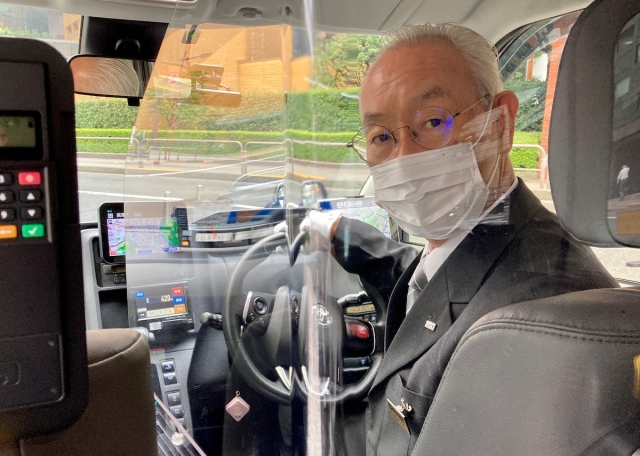 Japan has seven lucky taxis in Tokyo, and we just boarded one of them ...