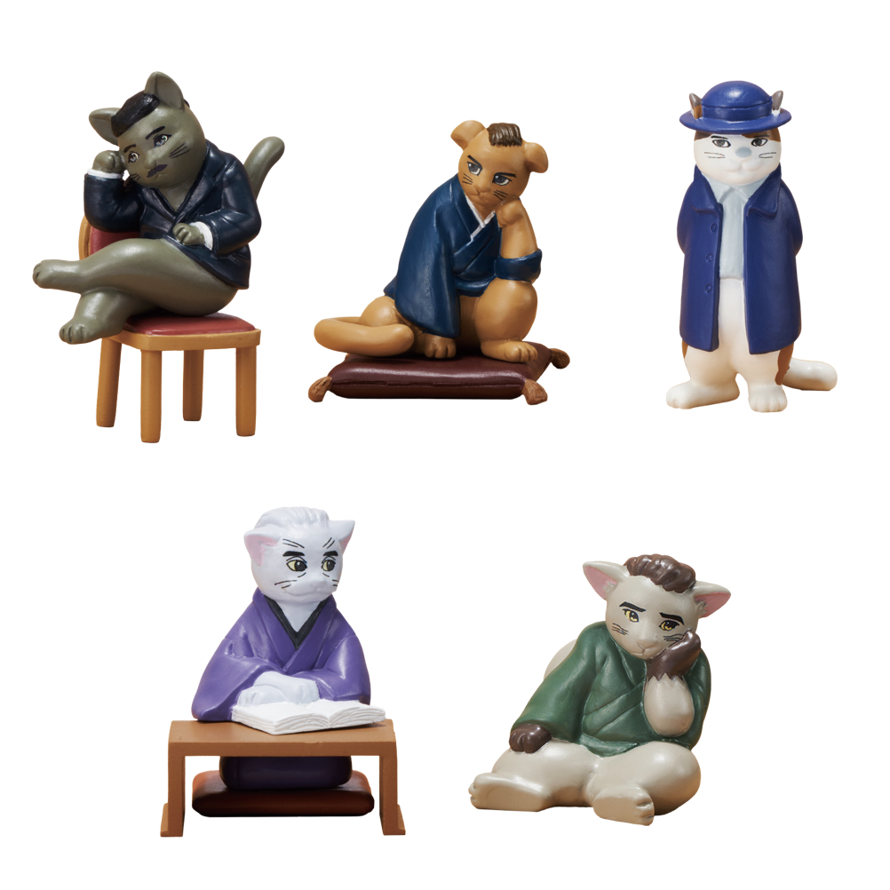 Famous Japanese writers get a new life as cats in weird gacha capsule ...