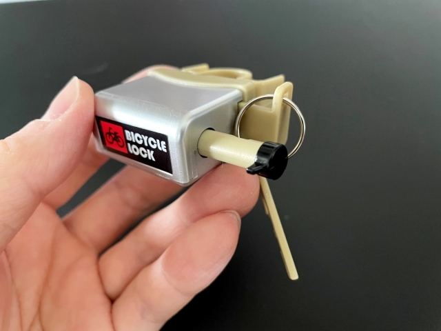Check out these capsule toy replica old-timey bicycle locks…for some ...