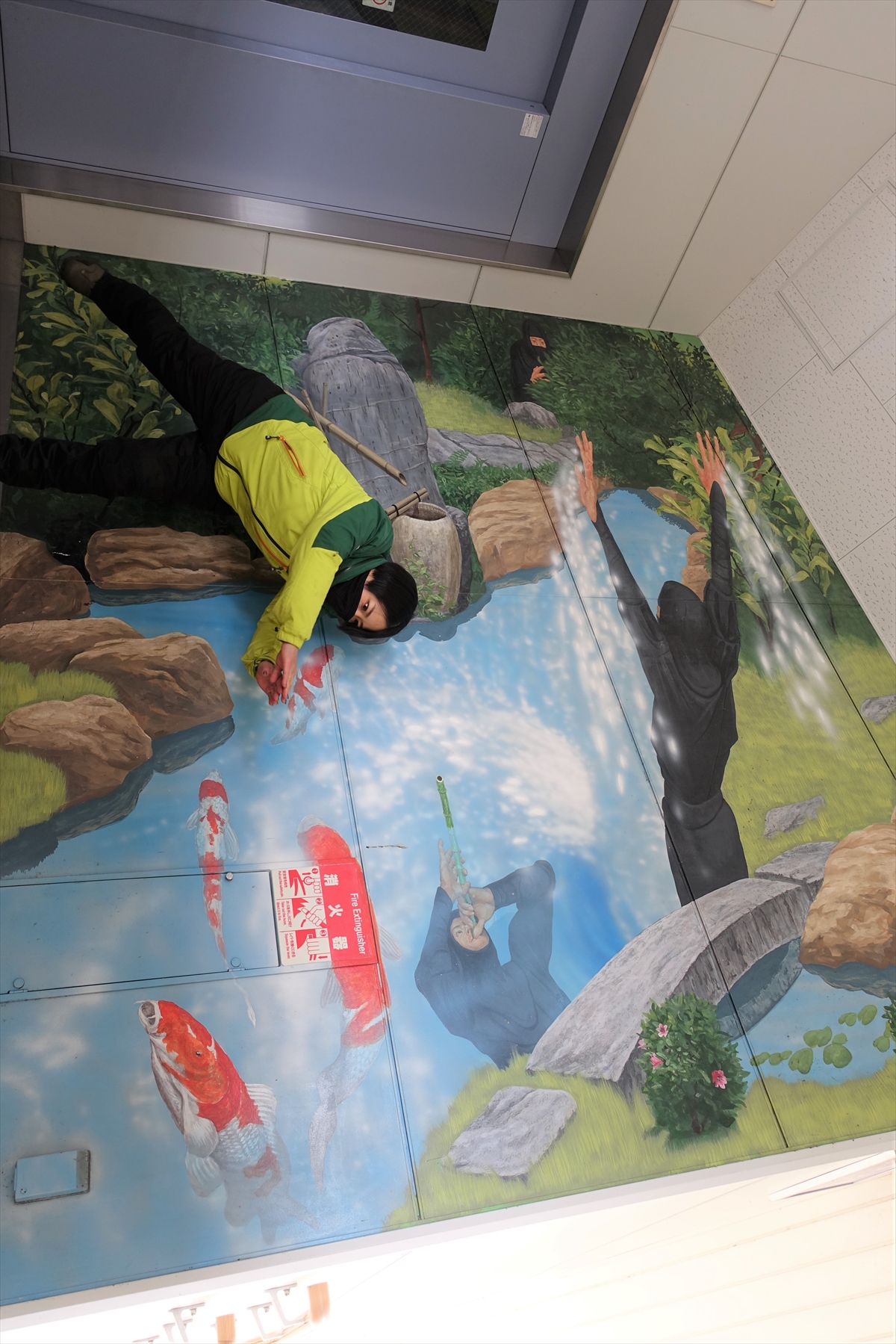 We visit a train station in historical ninja town, see ninja trick art ...