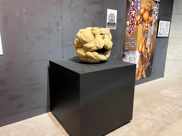 Freakishly muscular life-size statues of Grappler Baki anime/manga cast ...