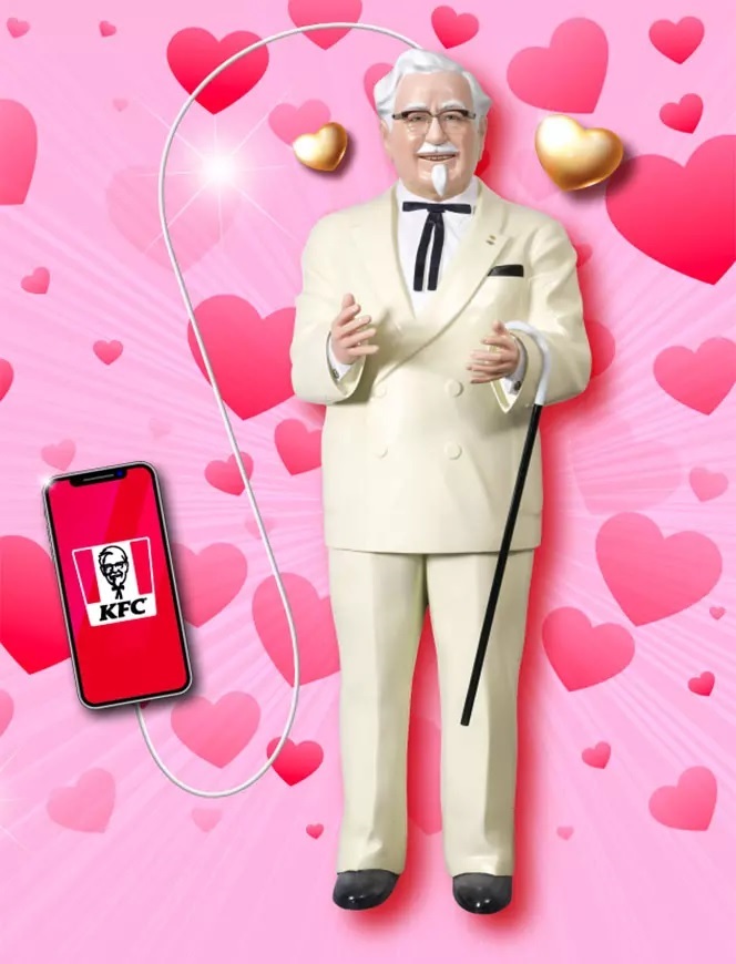 KFC Japan’s giant Colonel Sanders mobile battery ready to “receive ...