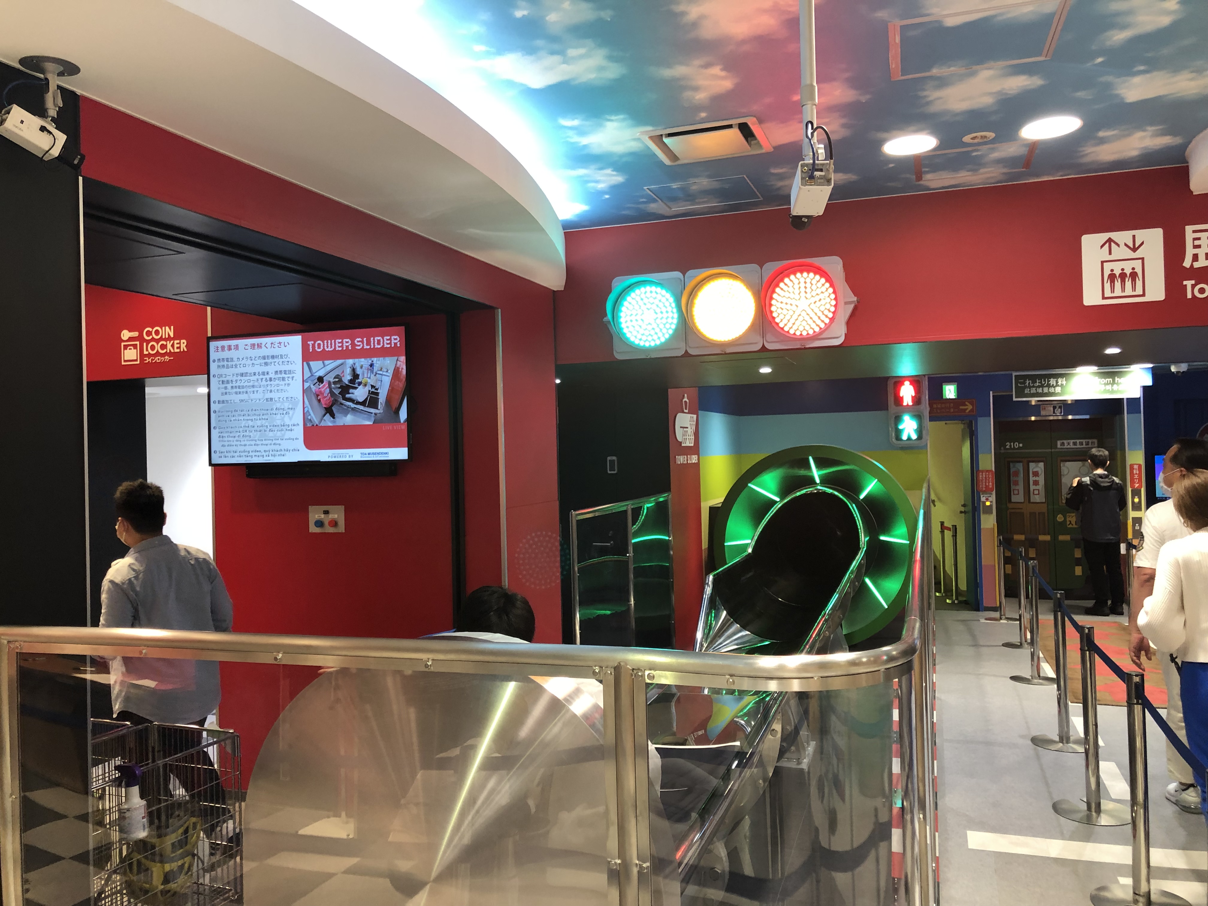 We slide down Osaka’s most famous tower and get free curry for it ...