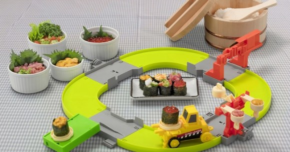 New sushi train toy makes sushi for you, then delivers it, and is ...