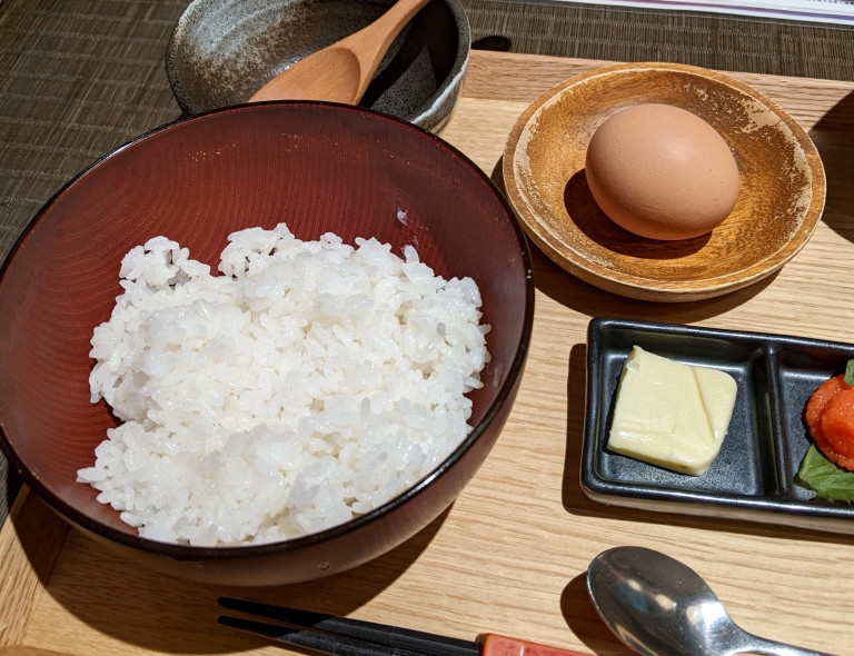 We found the prettiest TKG ever at a restaurant specializing in raw ...