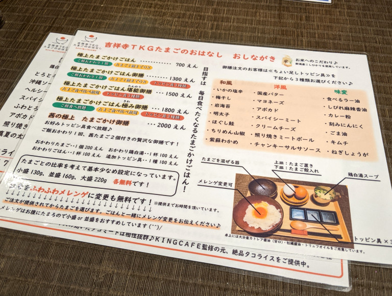 We found the prettiest TKG ever at a restaurant specializing in raw ...