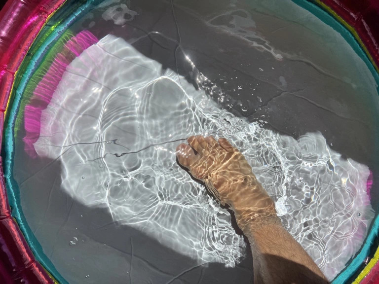 Our reporter buys a tiny kiddie pool from Daiso, has entirely too much ...