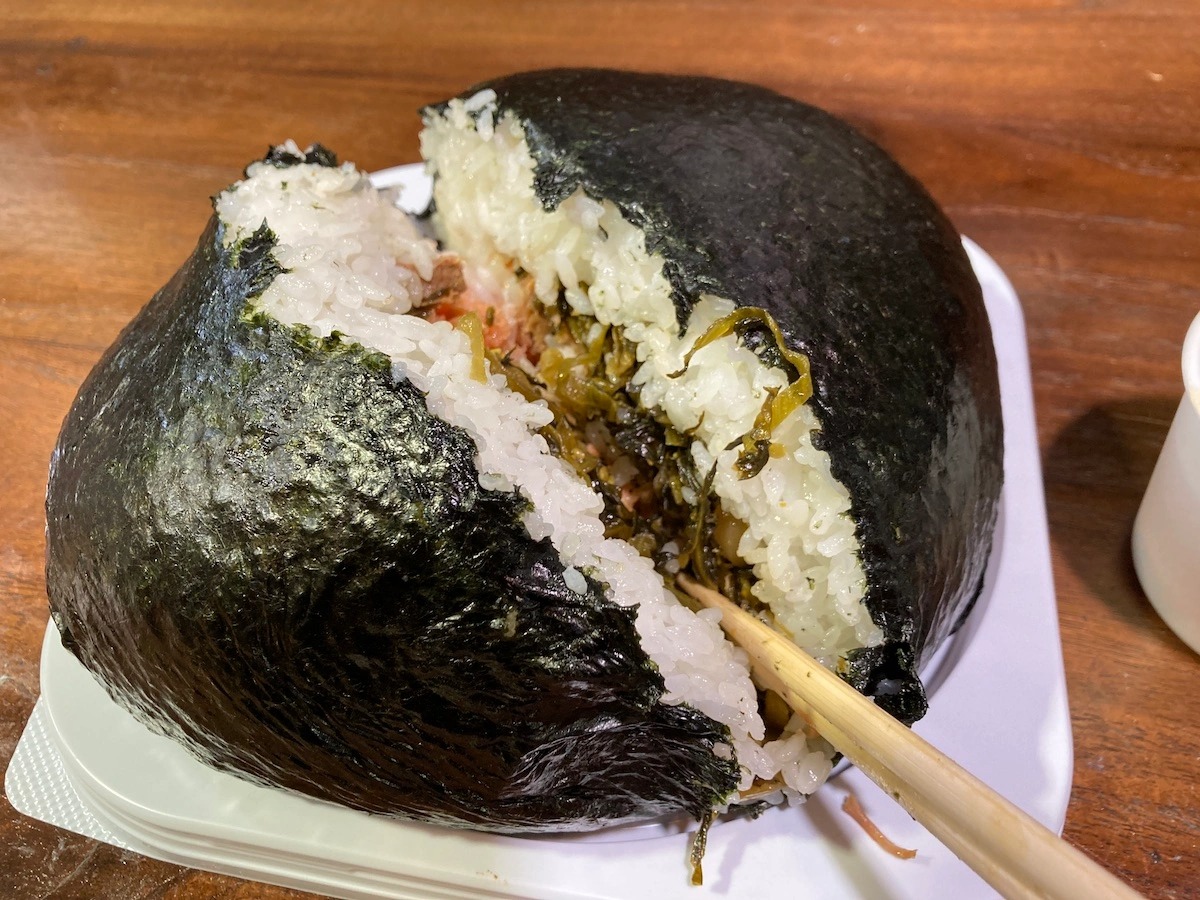 The Big Bomb Onigiri Japanese rice ball helps us conquer mountain race ...