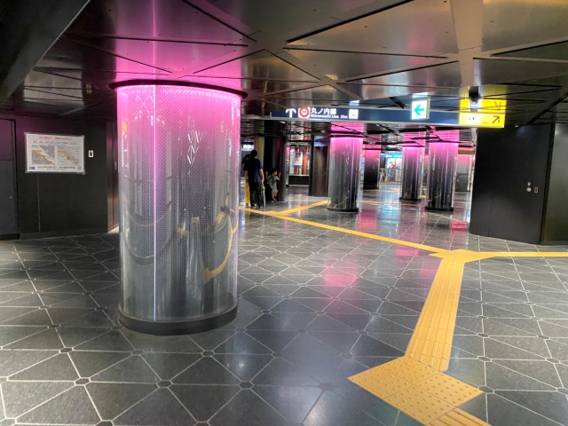 The cool secret hidden in Tokyo Metro pillars at Ginza station ...