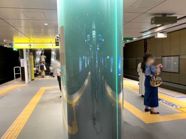 The cool secret hidden in Tokyo Metro pillars at Ginza station ...