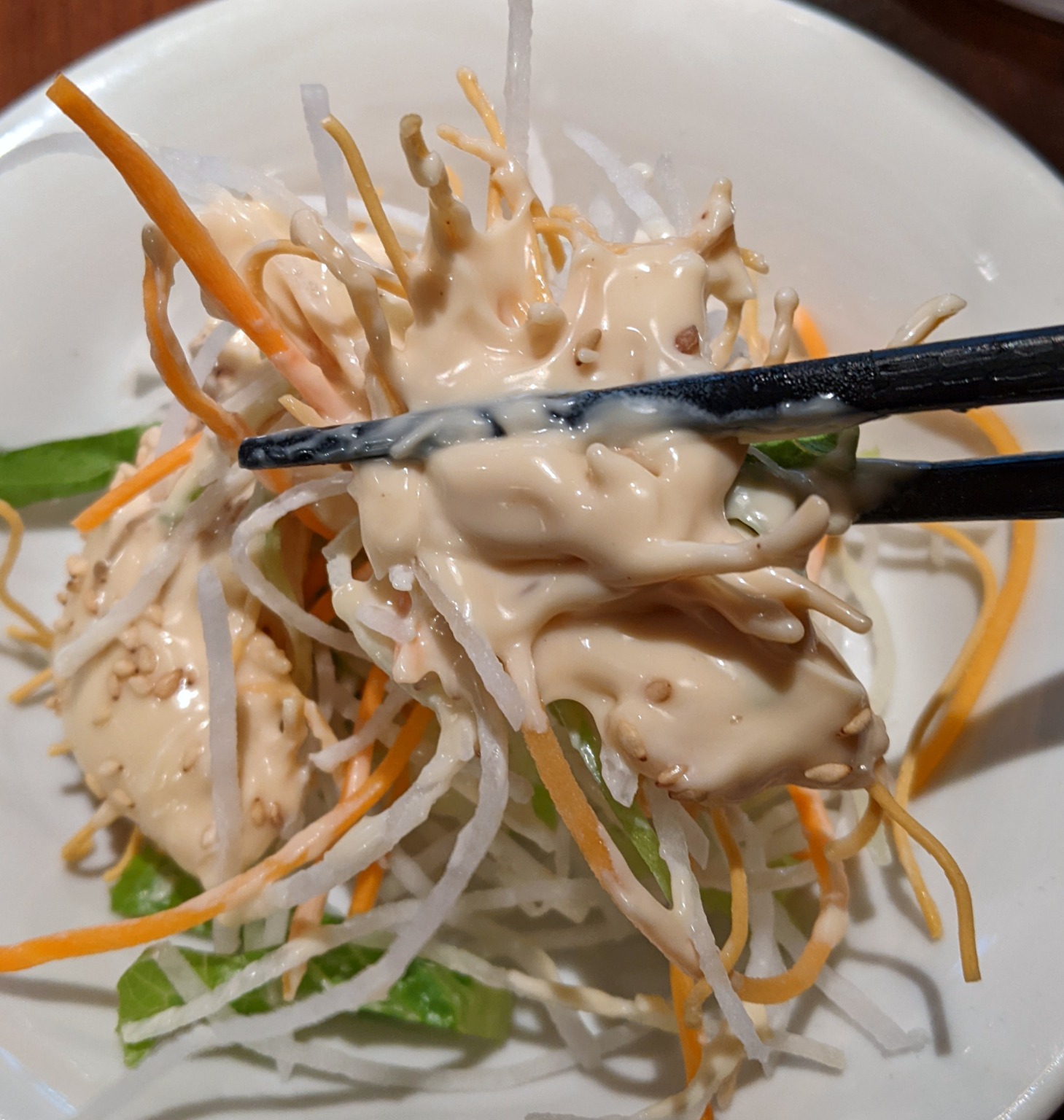 Japanese chain Bikkuri Donkey’s enormous salad almost beats Mr. Sato ...