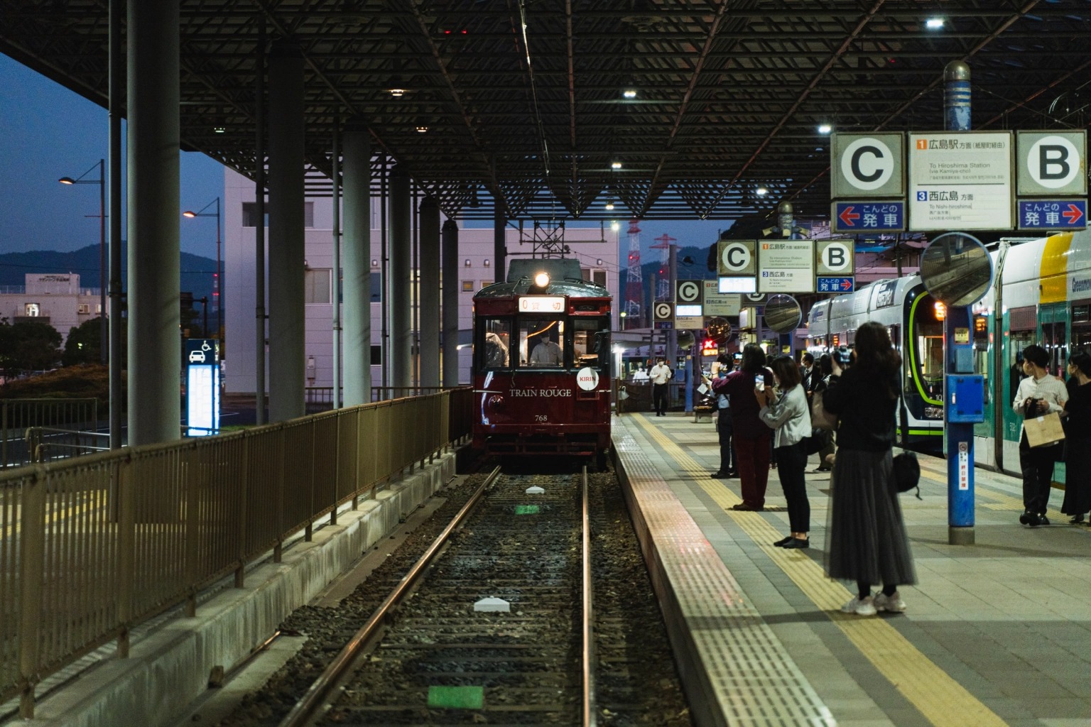 We travel across the city like royalty — Hiroshima streetcar turns into ...