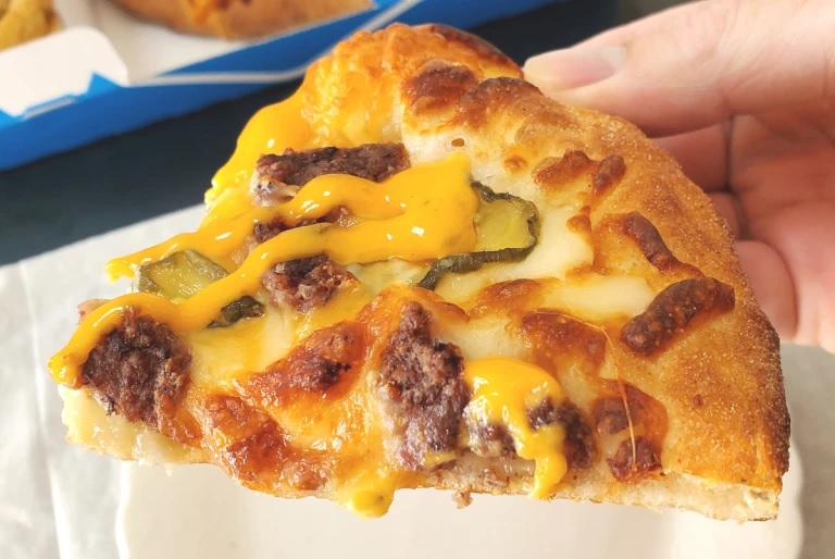 Domino’s Pizza Japan’s Big Dac Burger Pizza tastes like food from a ...