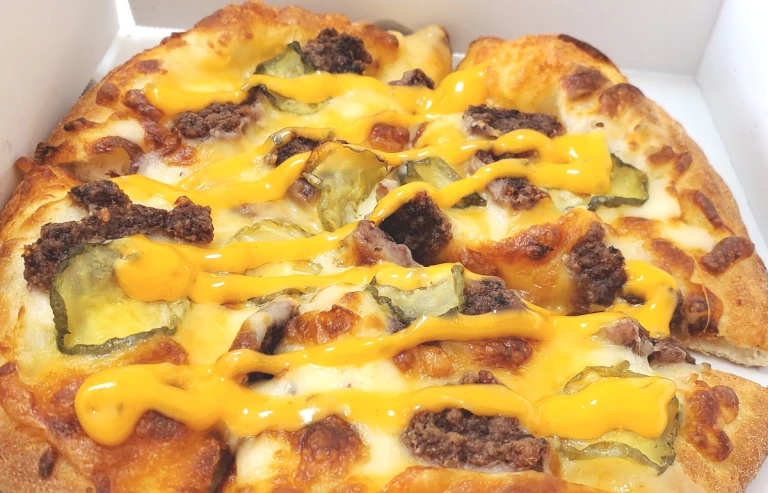 Domino’s Pizza Japan’s Big Dac Burger Pizza tastes like food from a ...