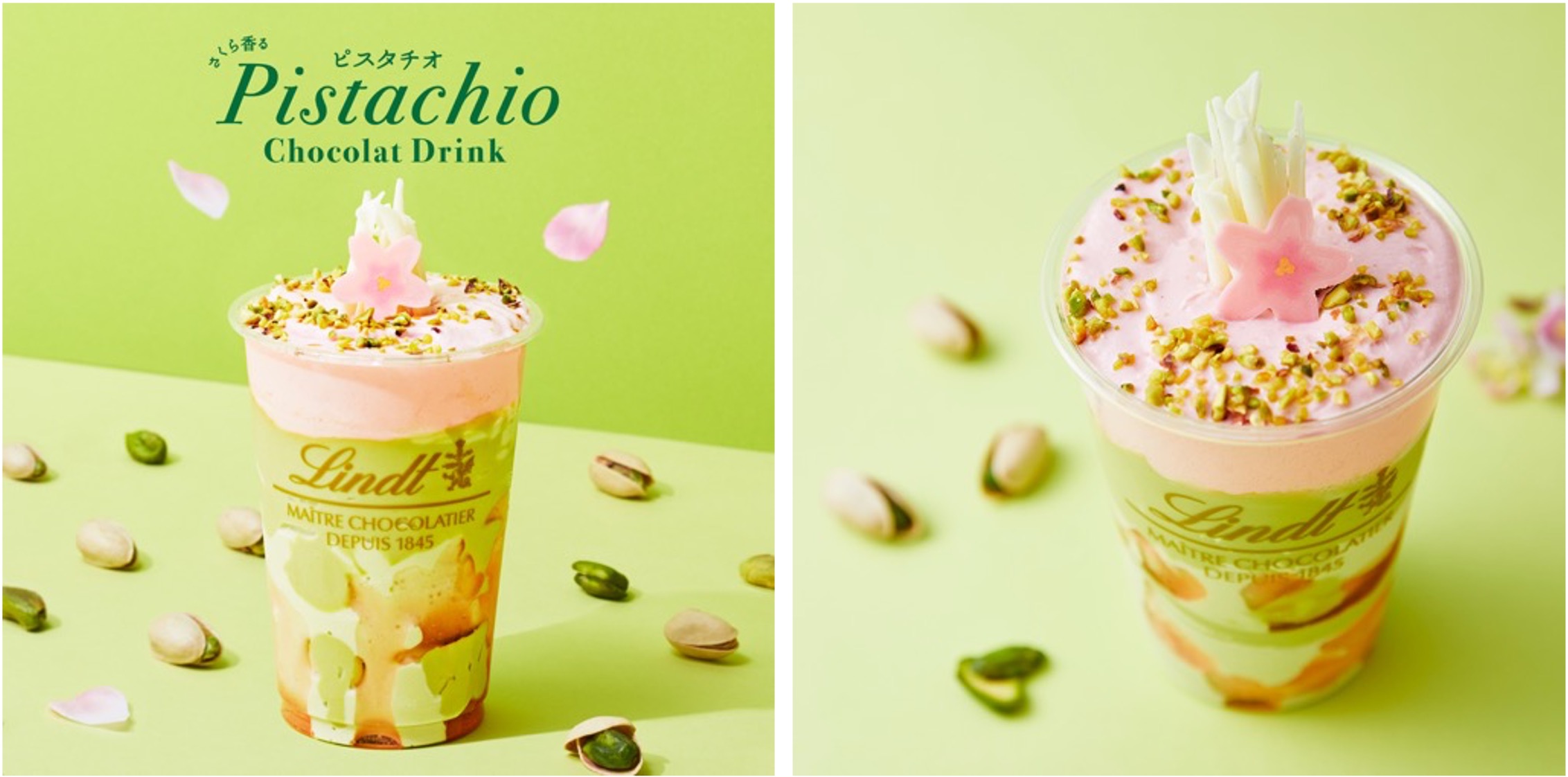 Lindt Japan adds a Sakura and Pistachio Chocolat Drink to its menu for ...