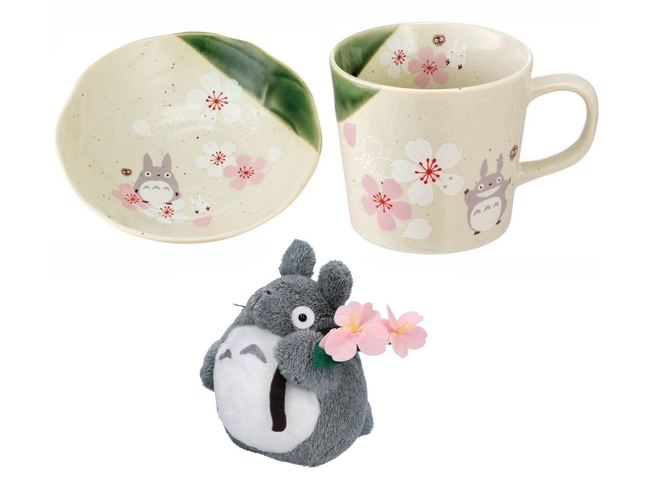 Cherry blossom Totoro tableware, interior decoration line arrives for ...
