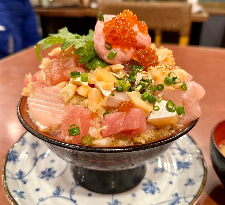 We visit a “harbor” in Saitama where we eat an enormous bowl of fresh ...