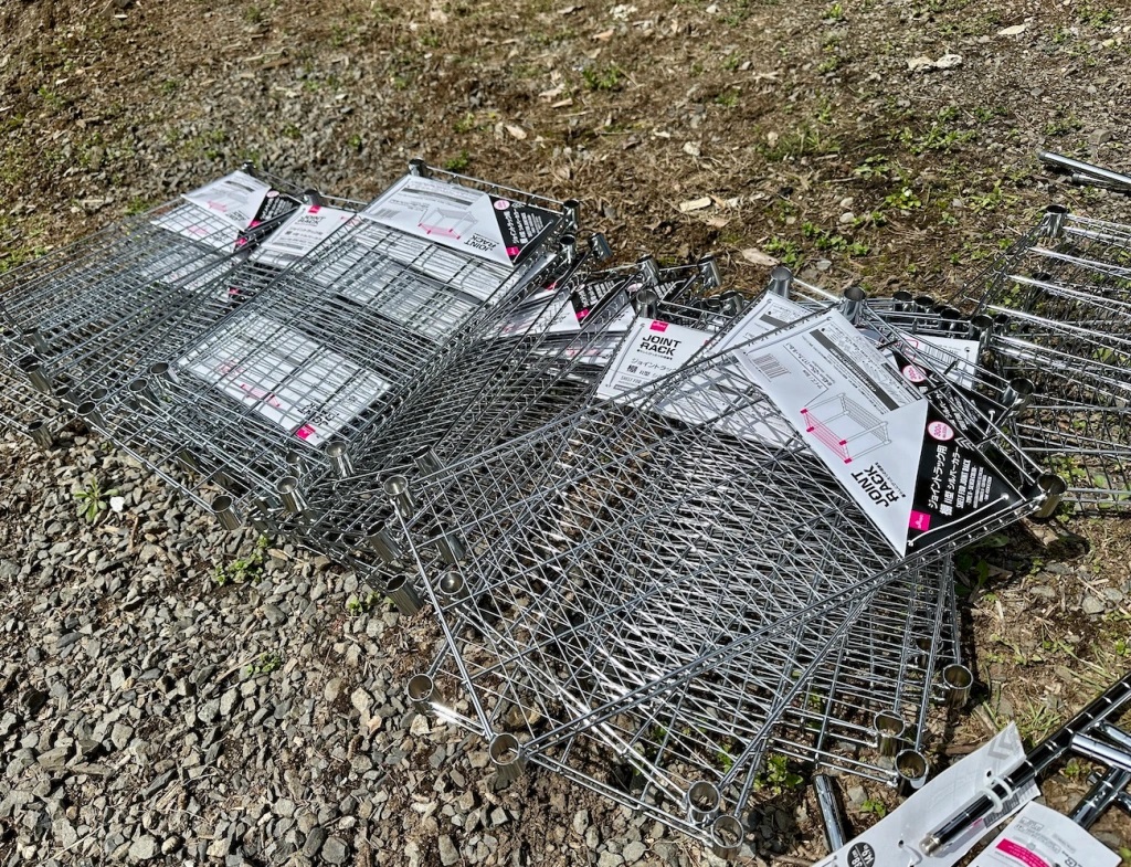 We built a steel rack taller than our crazy cheap country Japanese ...