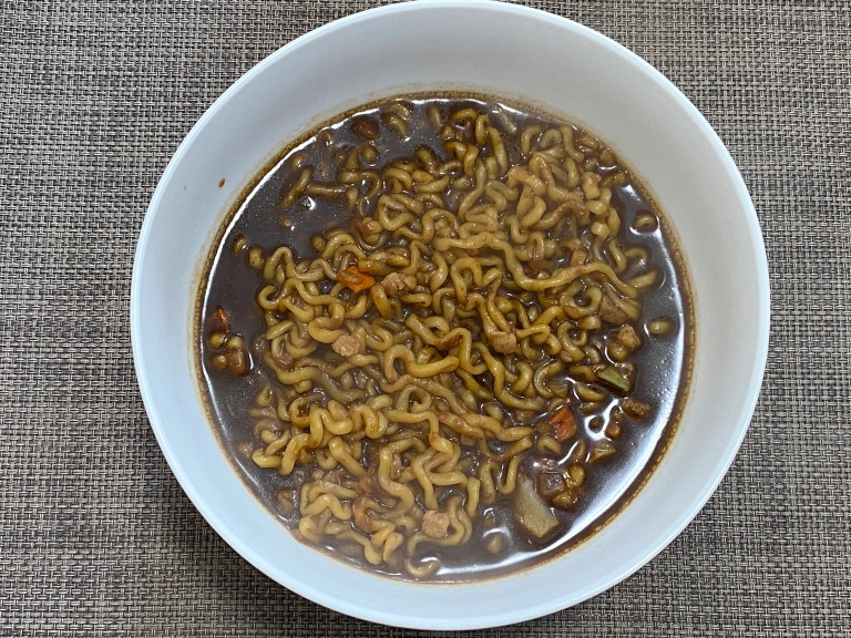 We tried a Korean brand of ramen that has a black broth, and it caused ...