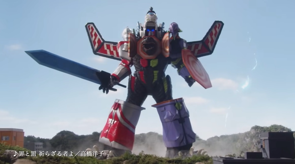 Godzilla, Evangelion, Ultraman, and Kamen Rider have formed a giant ...