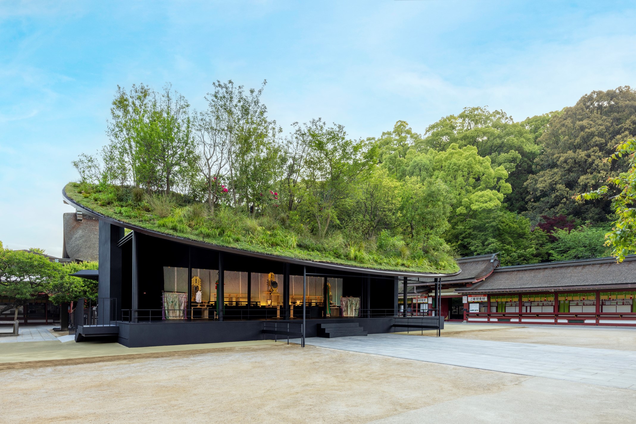 1,100-year-old shrine undergoes renovation, opens temporary building ...