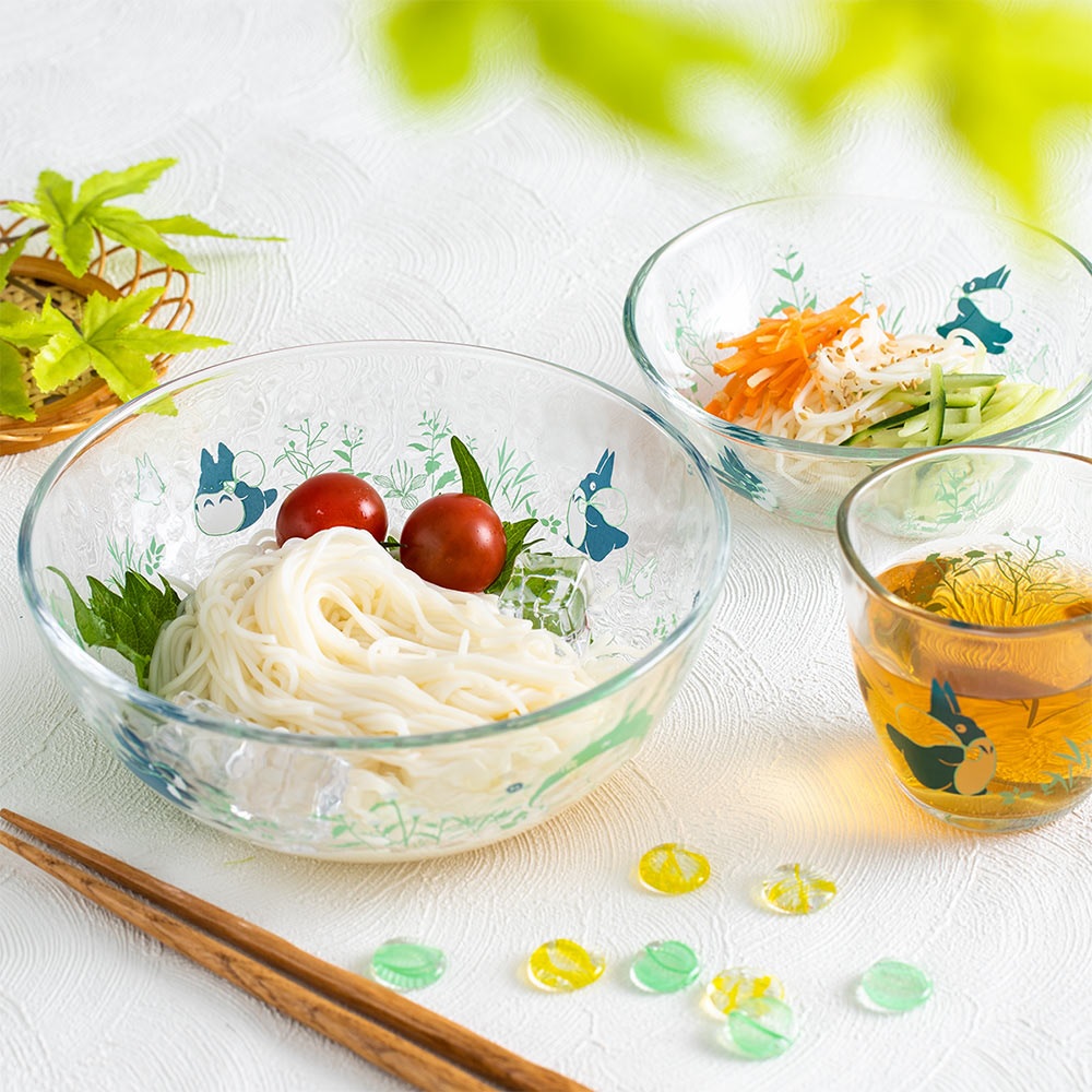 Beautiful Ghibli glass tableware invites Totoro and Ponyo to lunch and ...