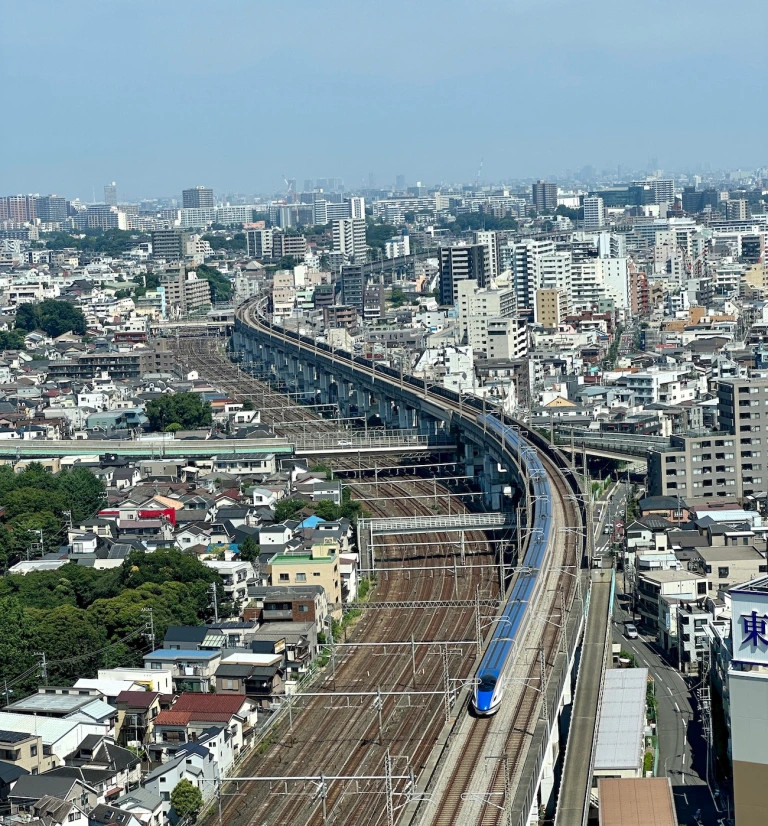 This little-known spot is a haven for train otaku, with a view of both ...