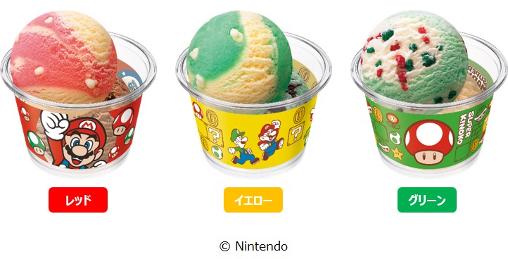 Super Mario and Baskin-Robbins release a power-up ice cream collection ...