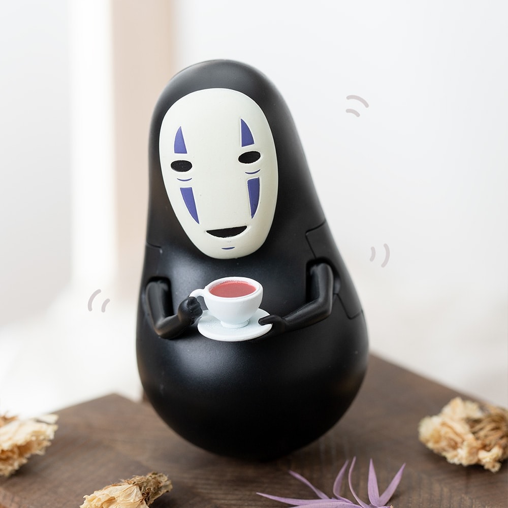 Wobbly Spirited Away No Face tea time figure is ready for a jittery ...