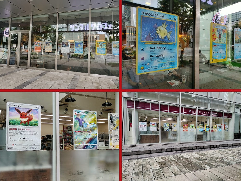 The massive Pokémon card public art display going on in Japan right now ...