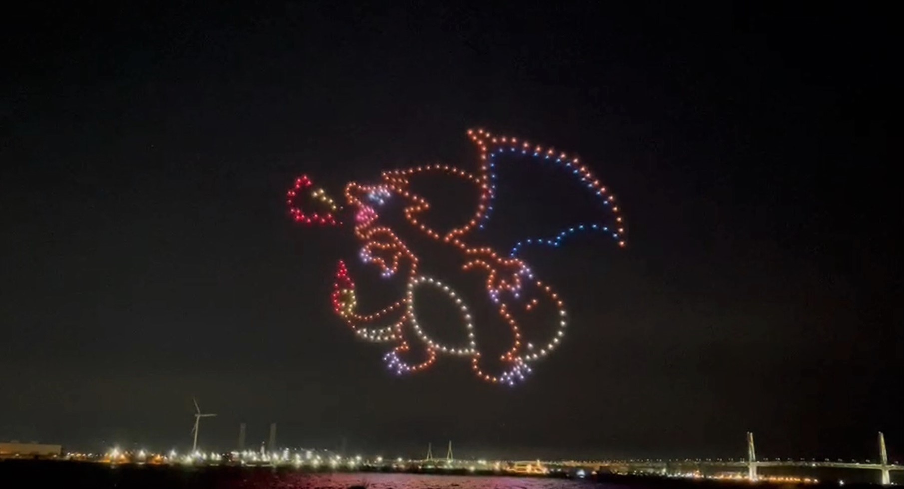 Giant Pokémon appear in Yokohama sky in awesome drone art show at World ...