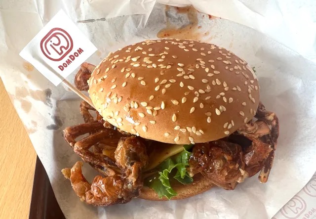 Two Japanese burgers contain whole crab, but which one is best ...