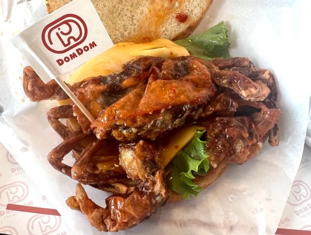 Two Japanese burgers contain whole crab, but which one is best ...