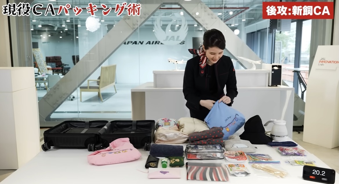 Japan Airlines flight attendant shares packing pro-tips, cool clear ...