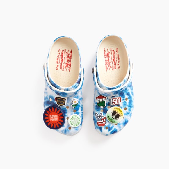 Levi’s x Crocs collection features traditional Japanese tie dye and ...