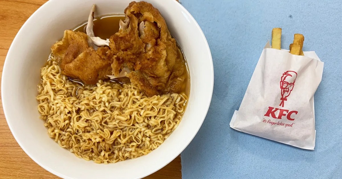 Can you make a good chicken ramen broth with KFC fried chicken ...