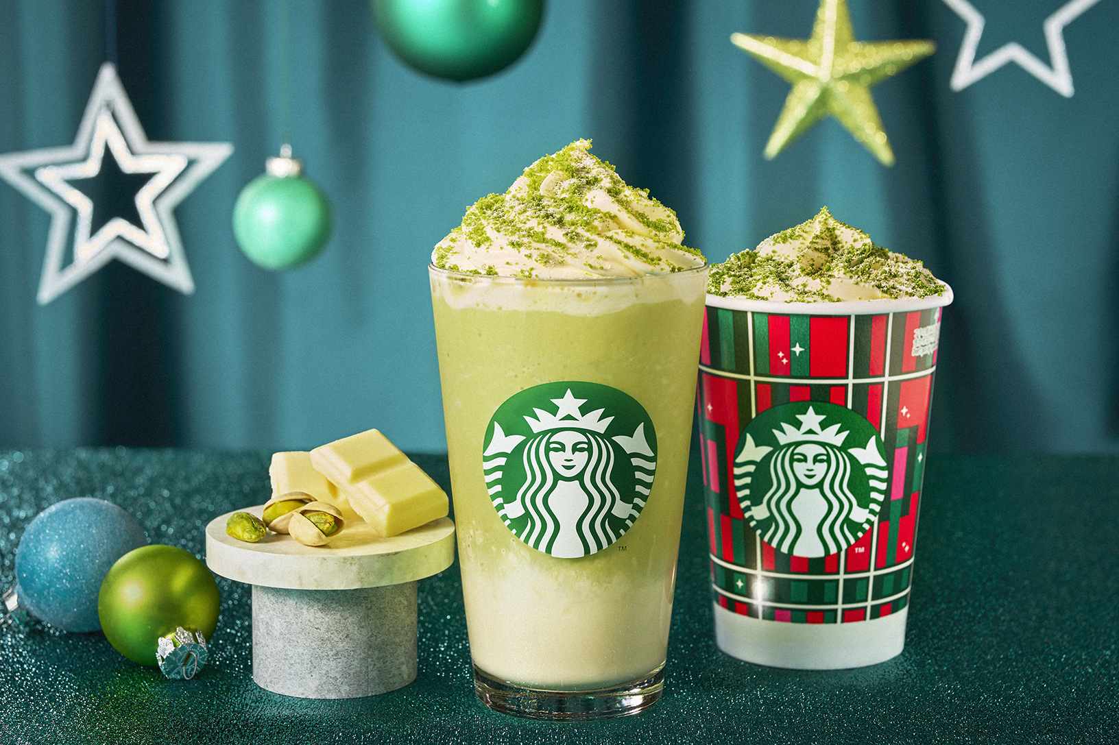 Starbucks Japan unveils new Pistachio Christmas Tree Frappuccino drinks ...