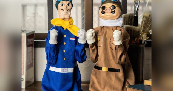 Porco Rosso punching puppets bring anime rivalry to life in beautiful ...