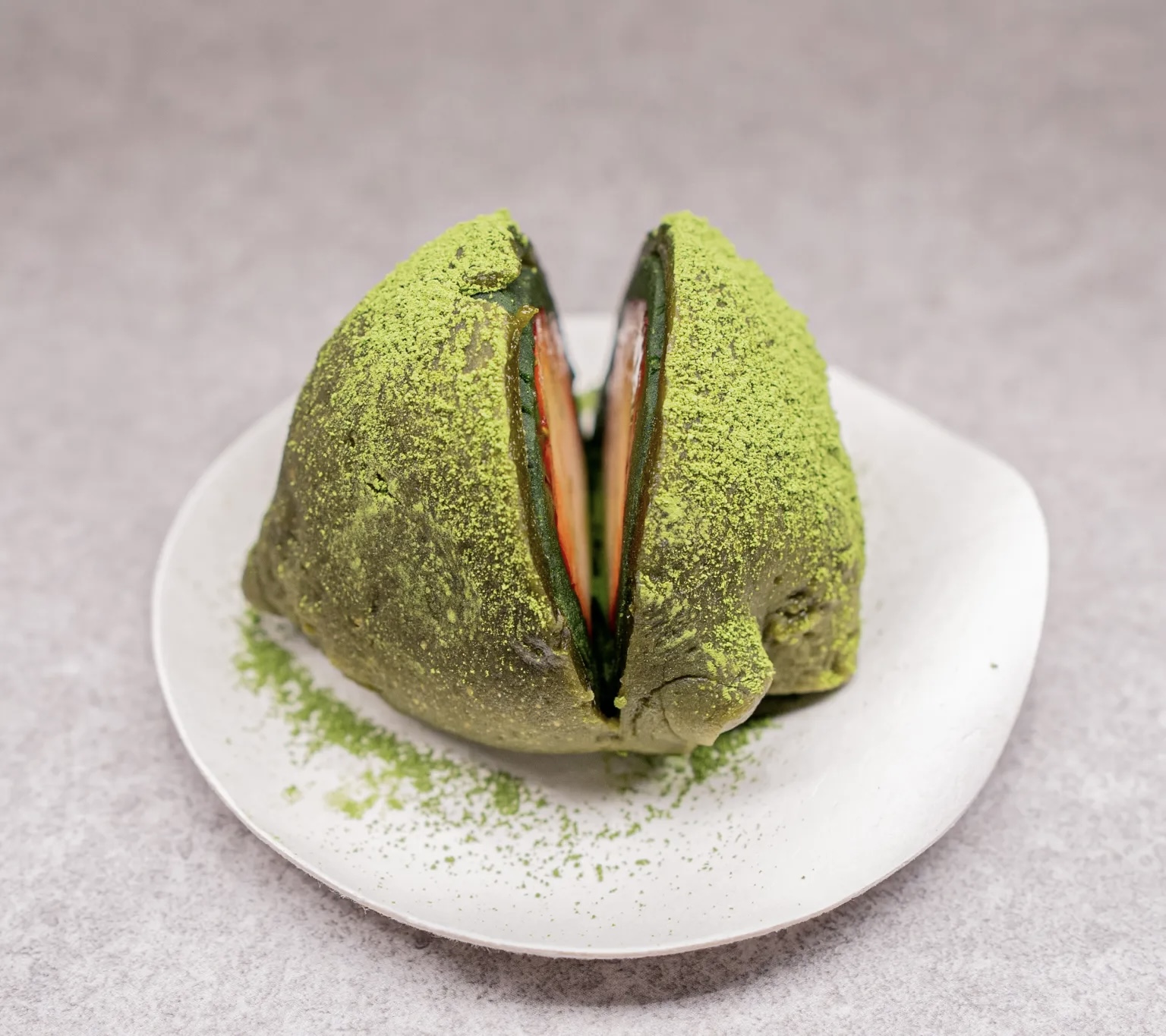 Matcha strawberry daifuku from Hatoya really lets the green tea shine ...