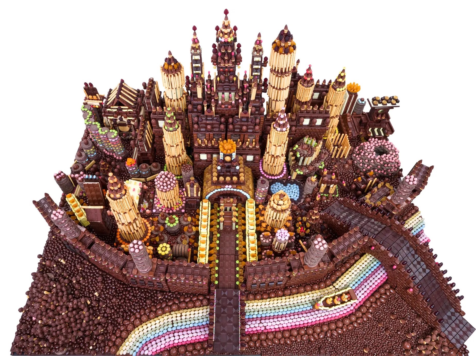 21.5-square foot, 272,200-yen build-it-yourself chocolate castle set ...