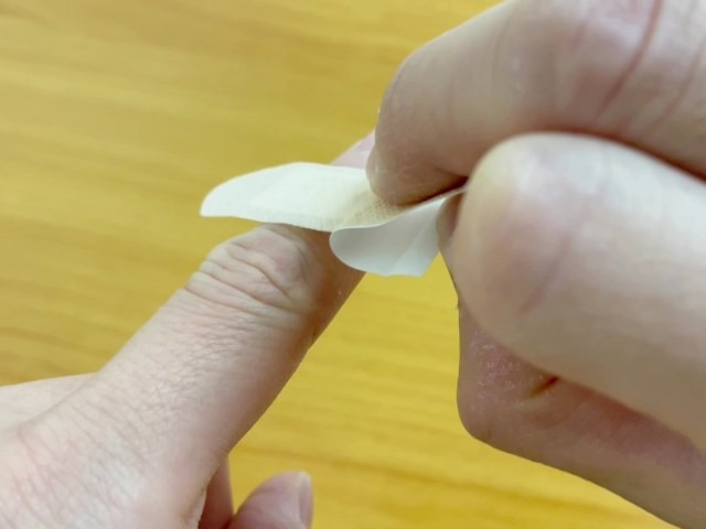 Trying out the revolutionary adhesive bandages developed by a 10-year ...