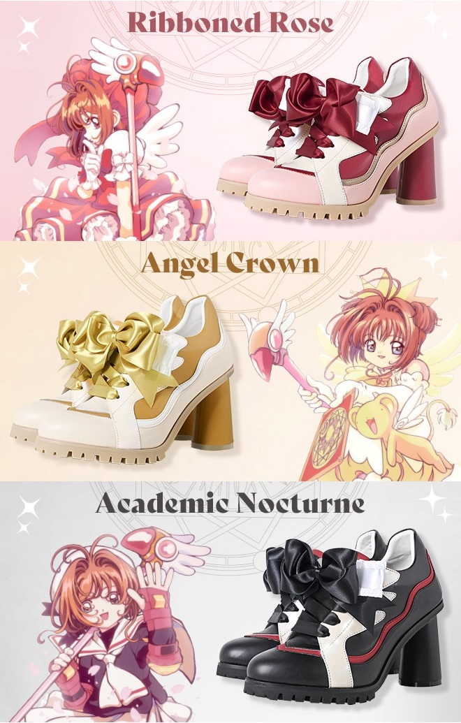 Beautiful new line of Cardcaptor Sakura shoes are here to capture your ...