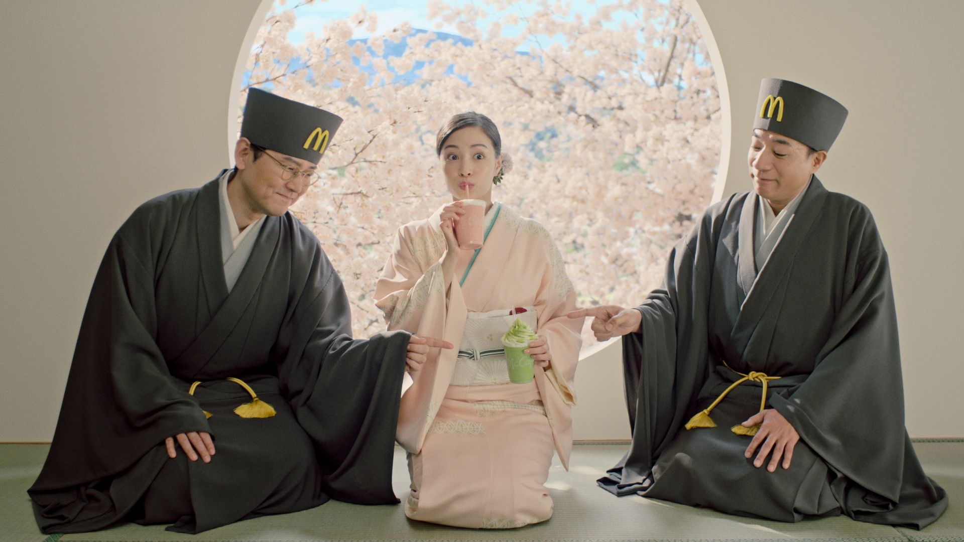 McDonald’s sells Japanese red bean and matcha drinks with a zany sakura ...