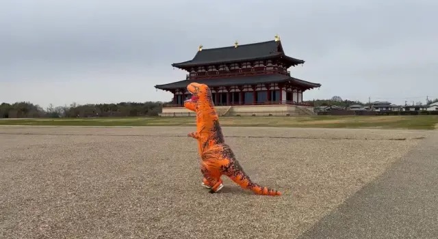 We take part in a T-Rex race at Nara, Japan, turns out to be a wet and ...