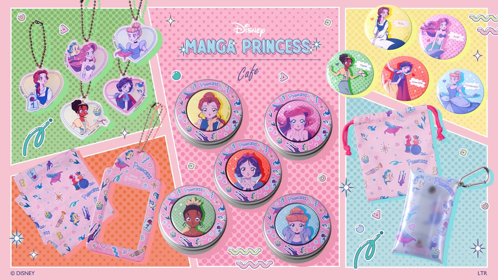 Disney princesses get official manga makeovers for Manga Princess Cafe ...